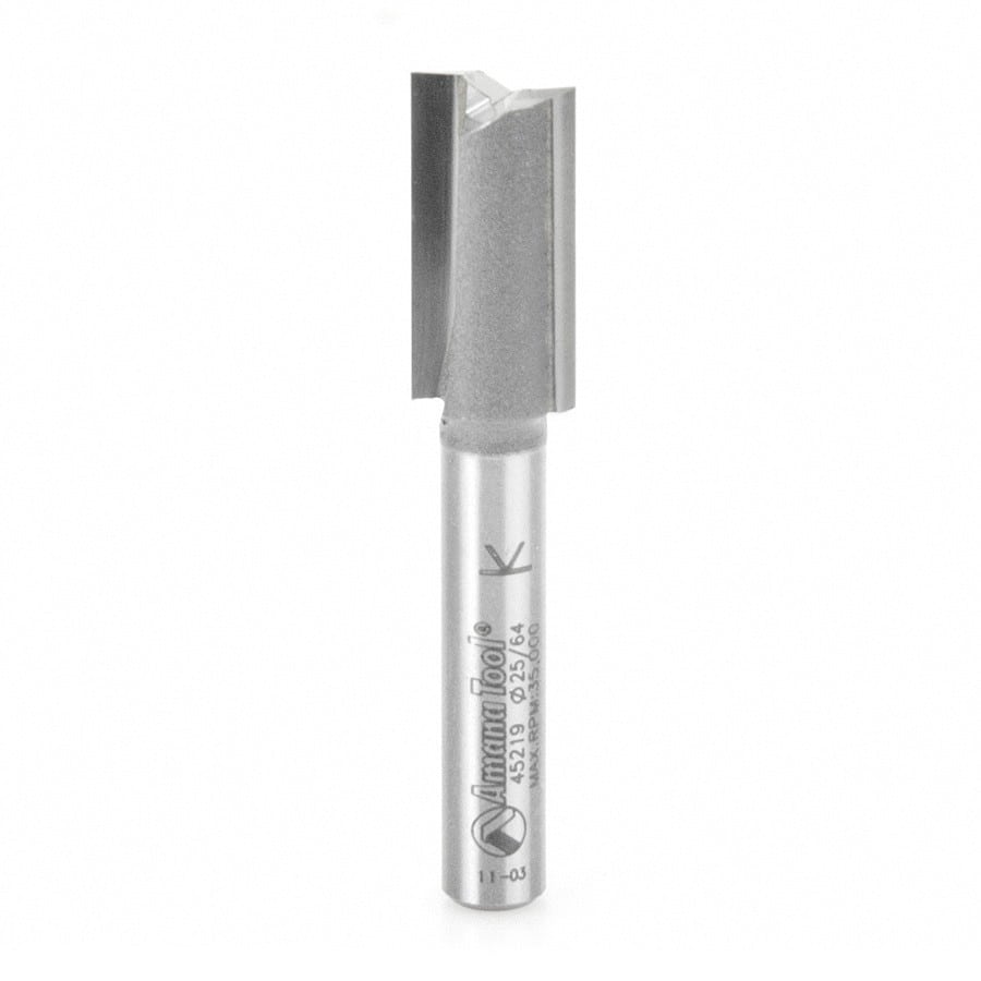 Straight Plunge Metric Router Bit | 2 Flute | 10mm Dia x 19mm x 1⁄4" S ...