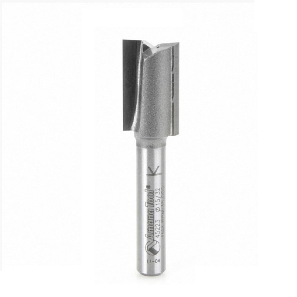 Undersized Plywood Dado Straight Plunge Router Bit | 2 Flute | 15⁄32 D ...