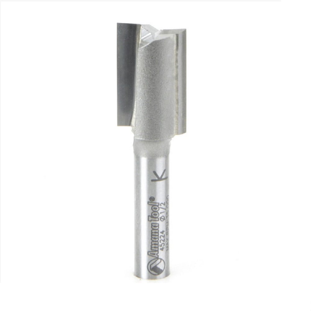 Straight Plunge Router Bit | 2 Flute | Various Dia x 3⁄4 x 1⁄4" Shank ...