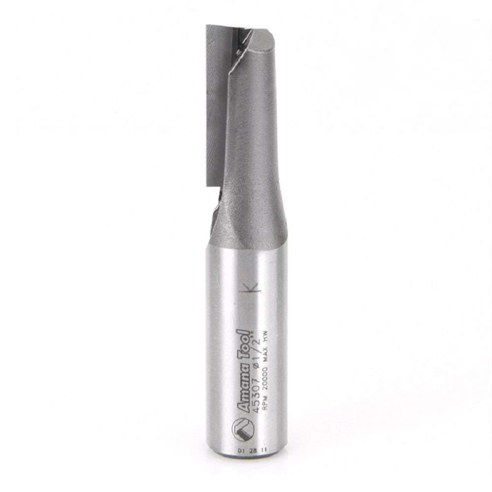 Straight Plunge Router Bit | Single Flute | Various Dia x 3⁄4 x 1⁄2" S ...