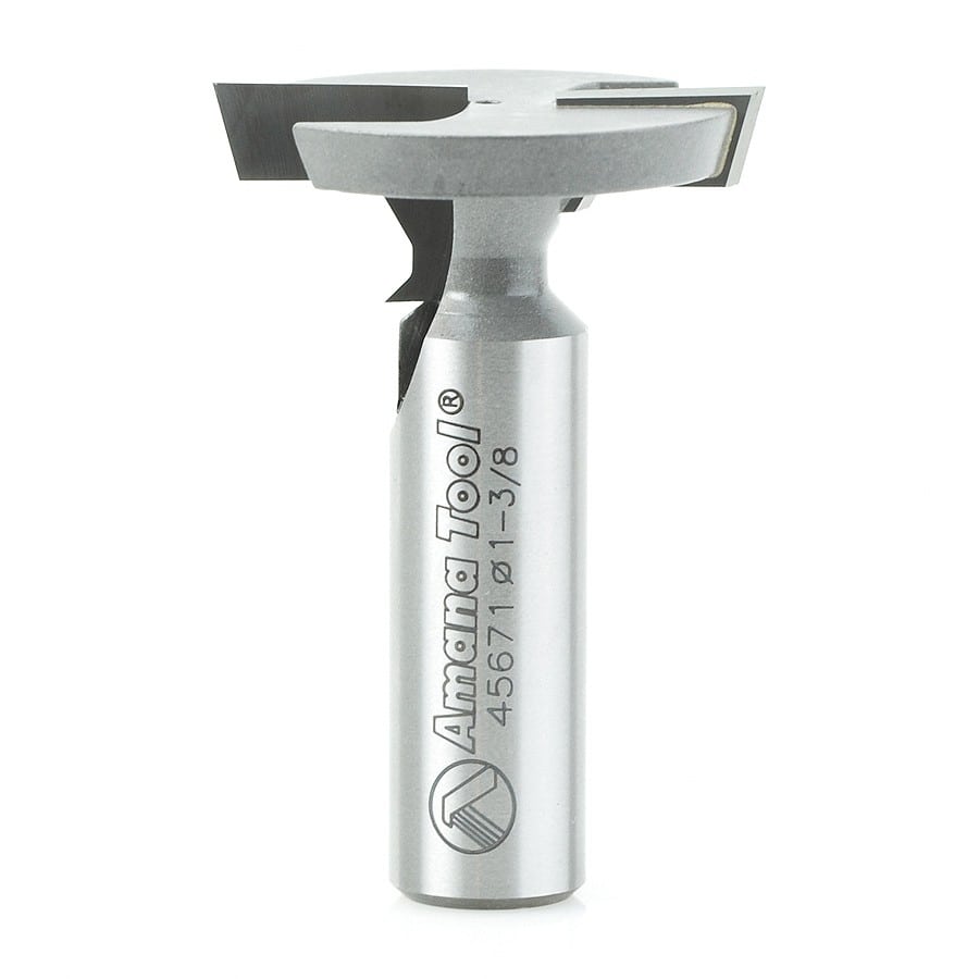 T-Slot Beveled Edge Router Bit | 1 3⁄8 Dia x 35⁄64 x 1⁄2" Shank | 4567 ...