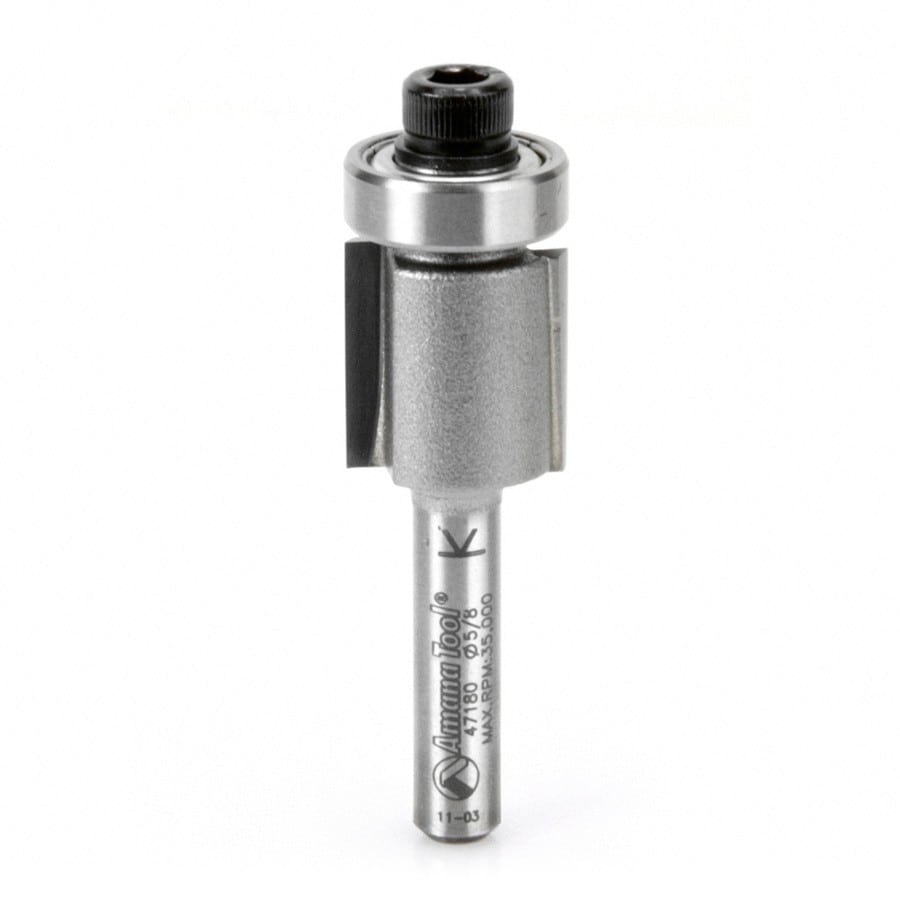 Dynabit Laminate Trim Router Bit | 5⁄8 Dia x 5⁄8 x 1⁄4" Shank | 47180 ...