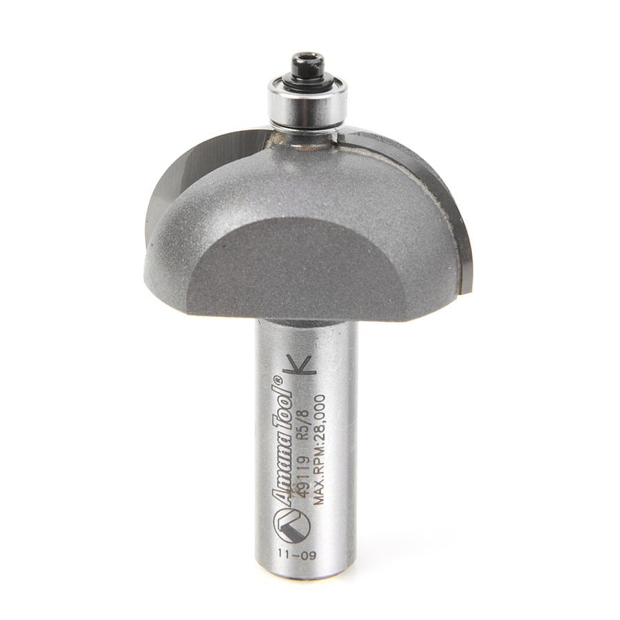 Cove Router Bit | 5⁄8 Radius x 1 5⁄8 Dia x 11⁄16 x 1⁄2" Shank | 49119 ...