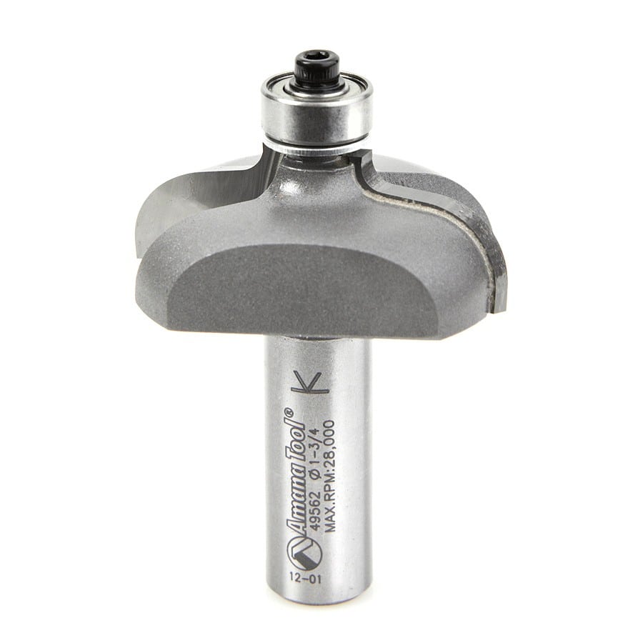 Door Edge Detail Router Bit | 3⁄8 x 1⁄8 Radius x 1 3⁄4 Dia x 11⁄16 x 1 ...