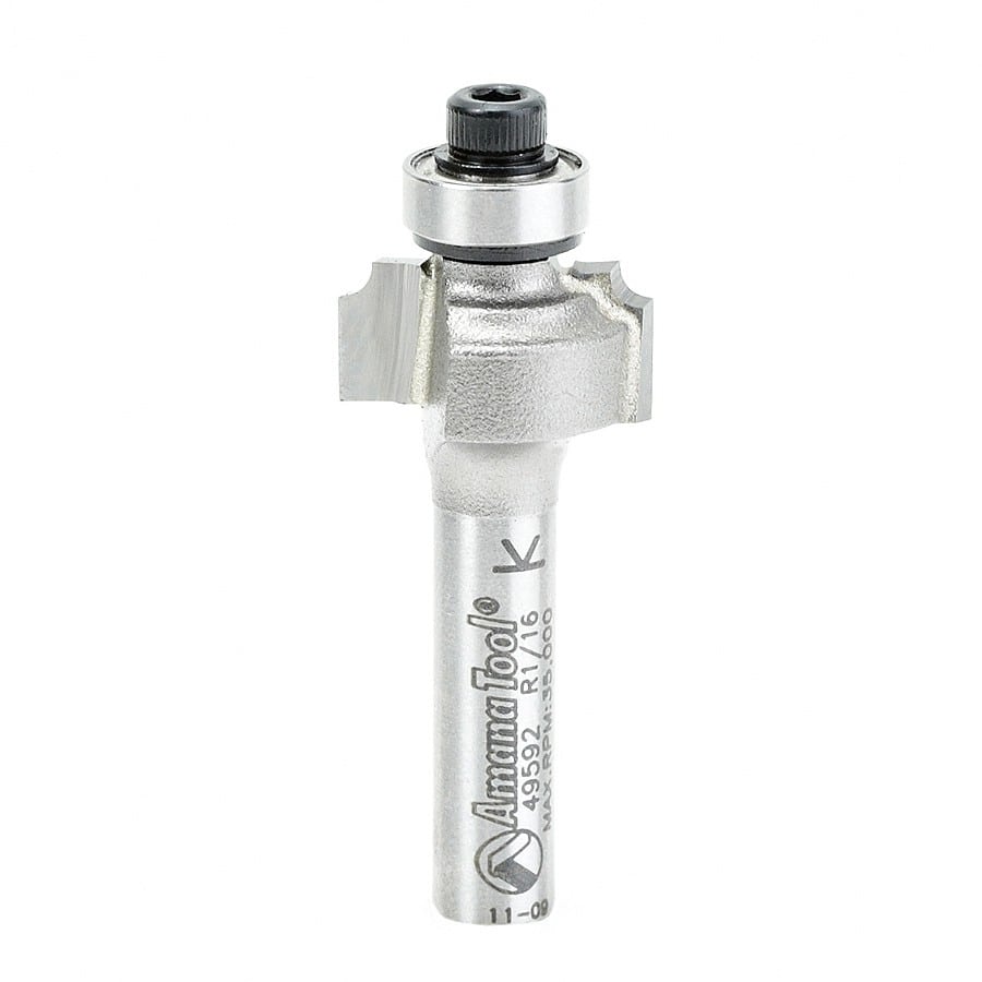 Beading Router Bit | 1⁄16 Radius x Various Dia x 5⁄16 x 1⁄4" Shank | 4 ...
