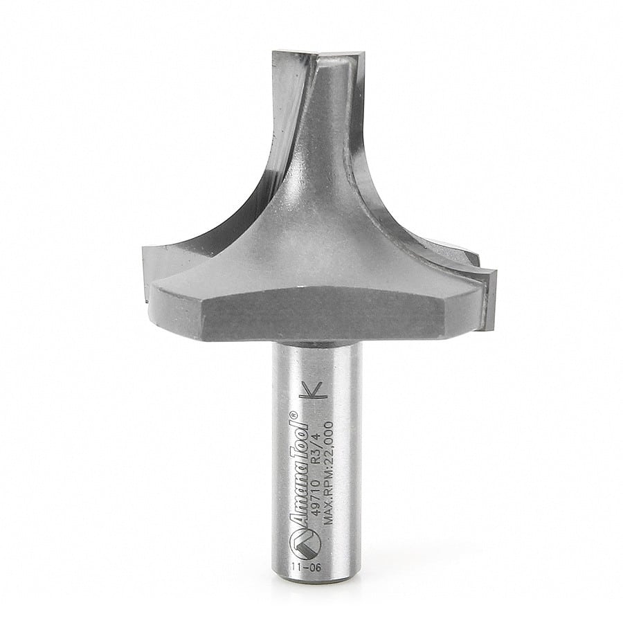 Round Over Groove Router Bit | 3⁄4 Radius x 2" Dia x 1 7⁄16 x 1⁄2 Shan ...
