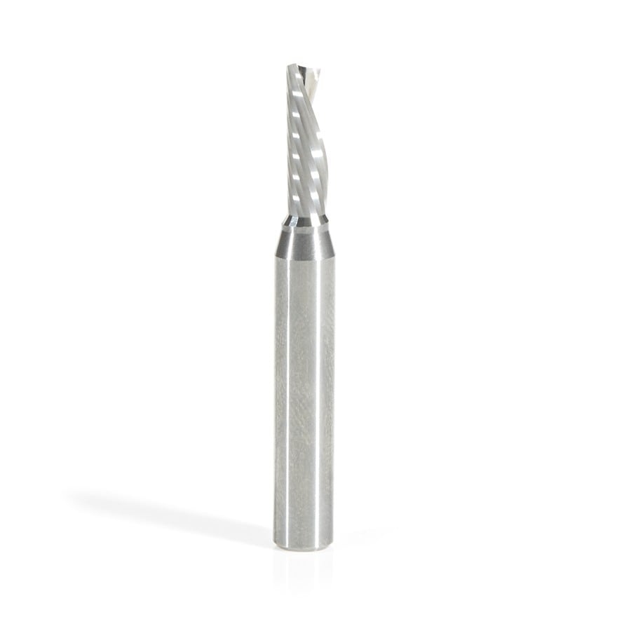 Plastic Cutting Spiral 'O' Flute Router Bit | 3⁄16 Dia x 5⁄8 x 1⁄4 Sha ...