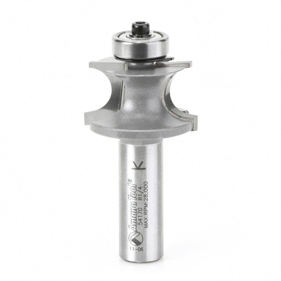 Corner Beading Router Bit | 1⁄4 Radius x 1 1⁄4 Dia x 3⁄4 x 1⁄2"Shank ...