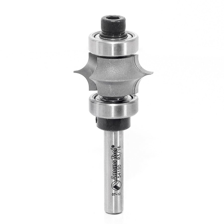 Leaf Edge Beading Router Bit | 3⁄16 Radius x 1 Dia x 1⁄2 x 1⁄4" Shank ...