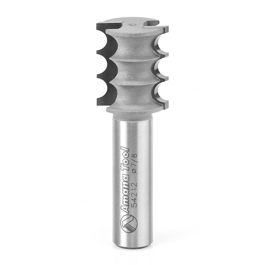 Triple Beading Router Bit | 1⁄8 Radius x 7⁄8 Dia x 1" x 1⁄2 Shank | 54 ...
