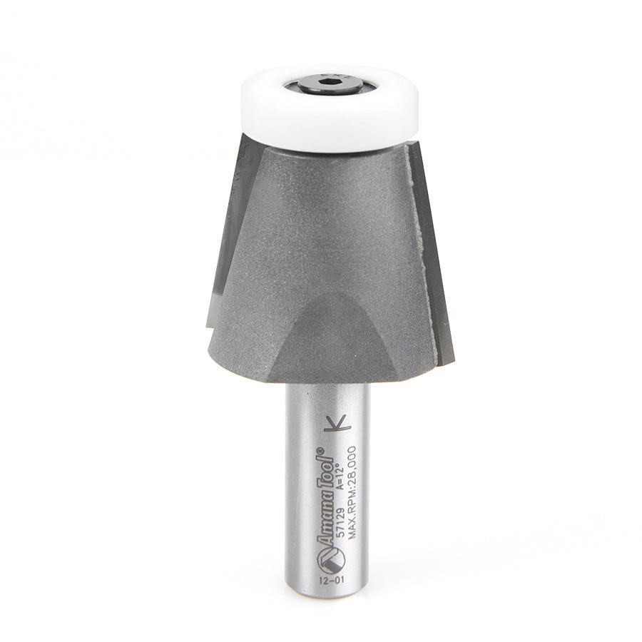 Wilsonart Bowl Bevel Router Bit | 12°x 1 1⁄2 Dia x 1 1⁄4 x 1⁄2" Shank ...