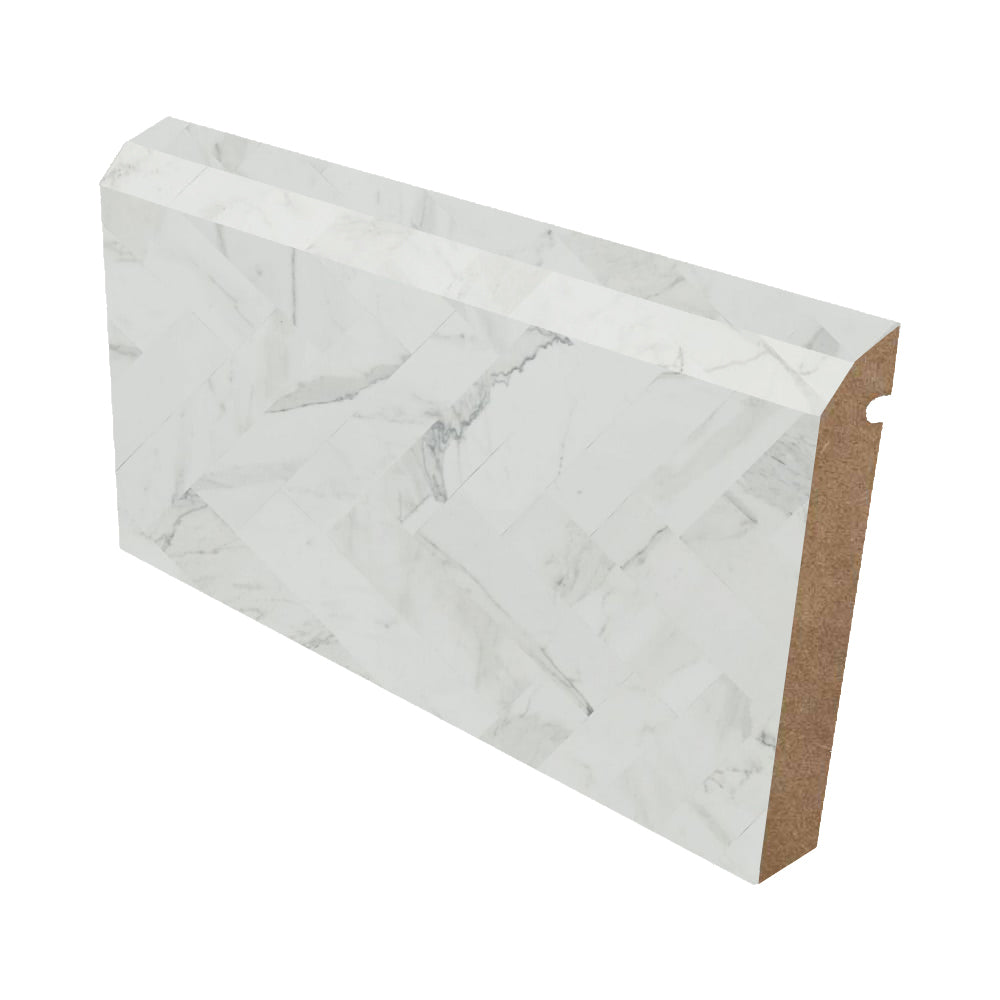 White Marble Herringbone - 9310 - Formica Laminate Backsplashes by Dec ...