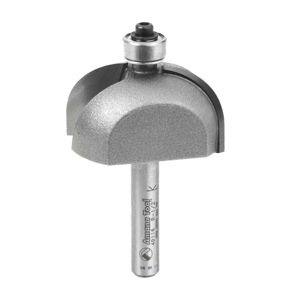 Cove Router Bit | 1⁄2 Radius x 1 3⁄8 Dia x 3⁄4 x 1⁄4" Shank | 49116 ...