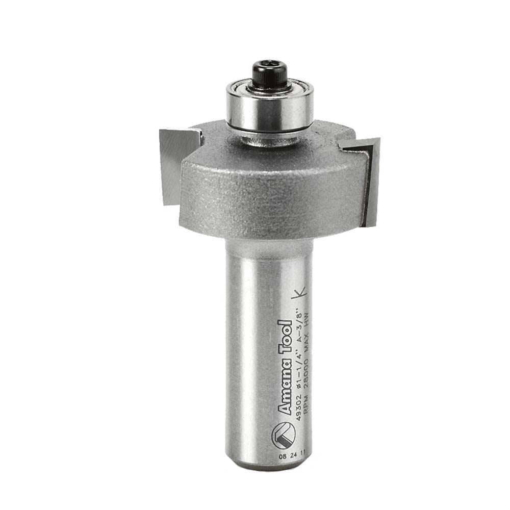 Rabbet Router Bit | 3⁄8 Depth x 1 1⁄4 Dia x 1⁄2 x 1⁄2" Shank | 49302 ...